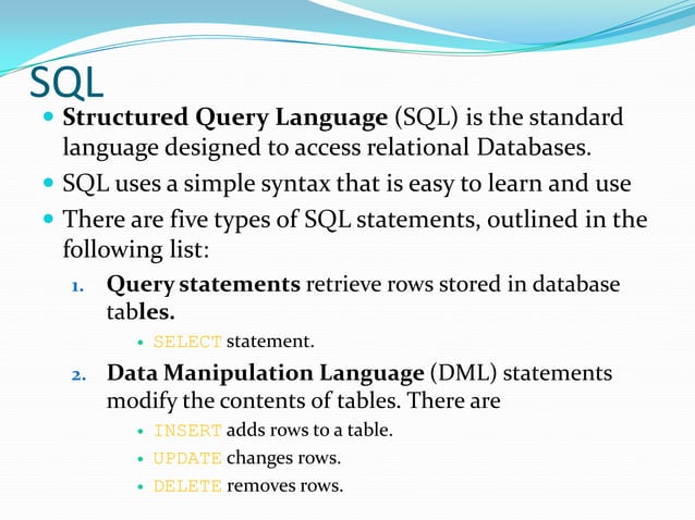 Tutorial On Database Management System | PDF | Databases | Computer ...