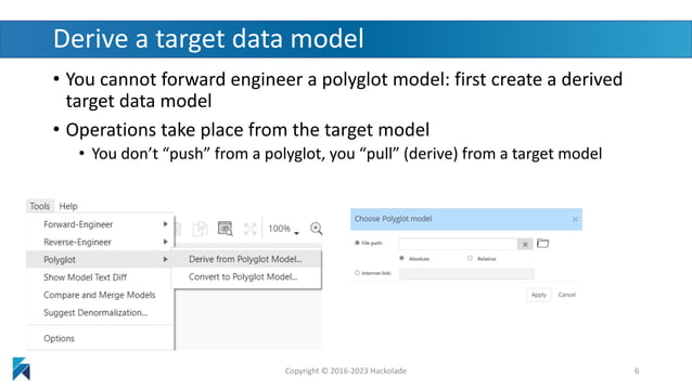 Hackolade Tutorial Part 13 Leverage A Polyglot Data Model Ppt
