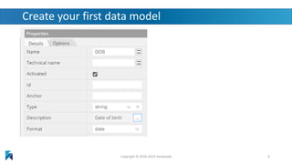 Hackolade Tutorial - part 4 - Create your first data model | PPT
