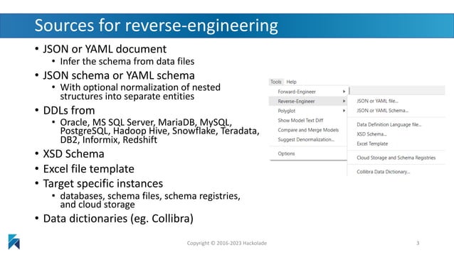 Hackolade Tutorial - part 8 - Import or reverse-engineer.pdf