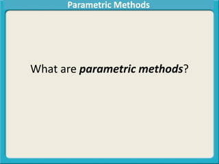 Tutorial parametric tests | PPTX | Science