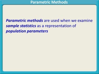 Tutorial parametric tests | PPTX