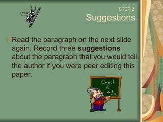 Tutorial Peer Editing | PPT