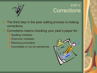 Tutorial Peer Editing | PPT
