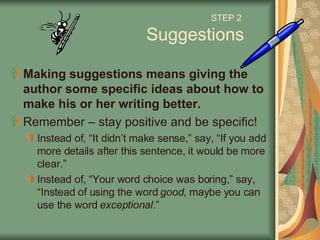 Tutorial Peer Editing | PPT