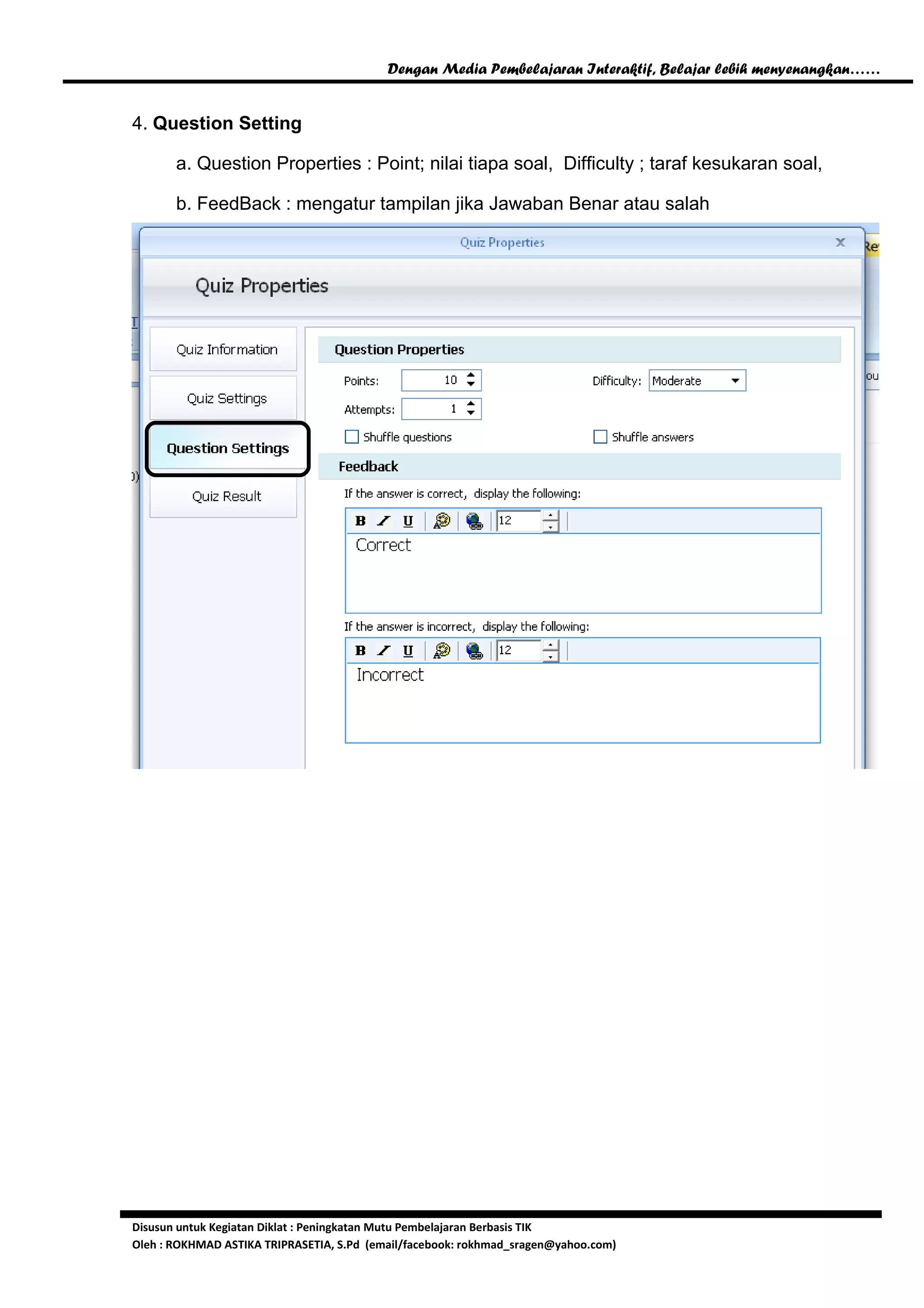 Tutorial quizcreator | PDF