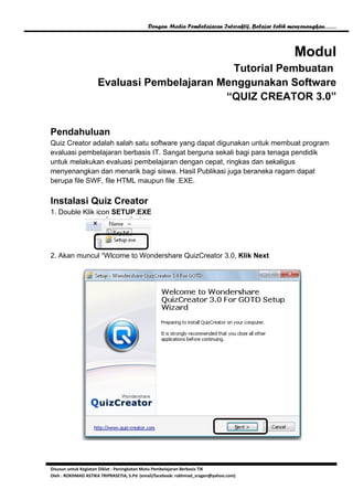 Tutorial quizcreator | PDF