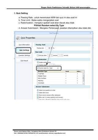 Tutorial quizcreator | PDF