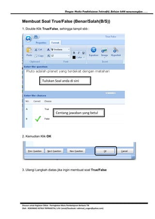 Tutorial quizcreator | PDF