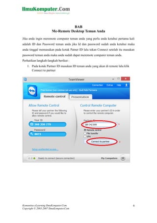 Tutorial remote-desktop-dengan-team-viewer | PDF