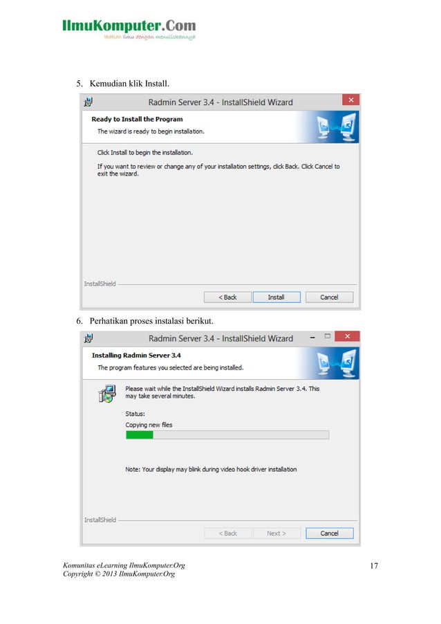 Tutorial remote-desktope-pada-jaringan-dengan-radmin-3.4 | PDF