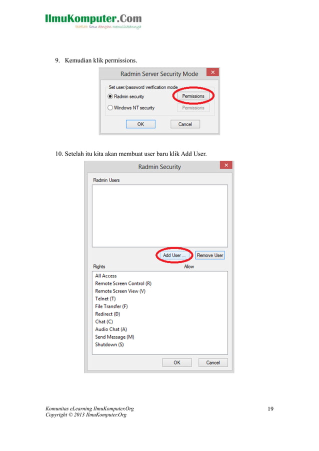 Tutorial remote-desktope-pada-jaringan-dengan-radmin-3.4 | PDF