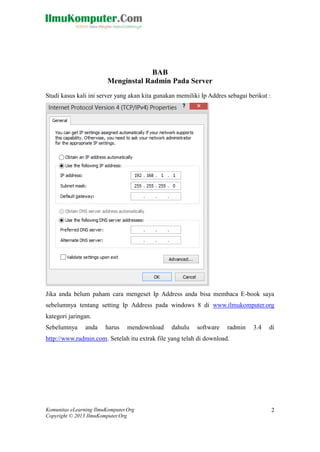 Tutorial remote-desktope-pada-jaringan-dengan-radmin-3.4 | PDF