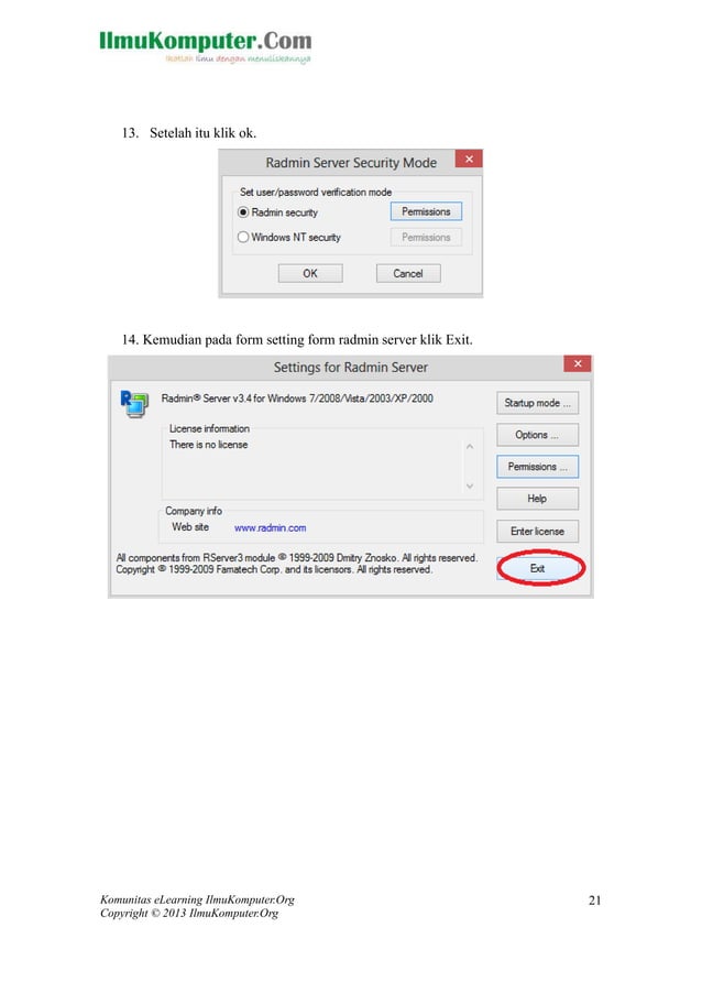 Tutorial remote-desktope-pada-jaringan-dengan-radmin-3.4 | PDF