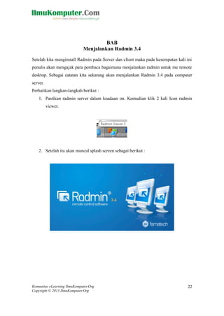 Tutorial remote-desktope-pada-jaringan-dengan-radmin-3.4 | PDF
