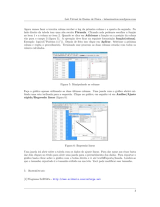 Tutorial scidavis-ajuste-linear | PDF