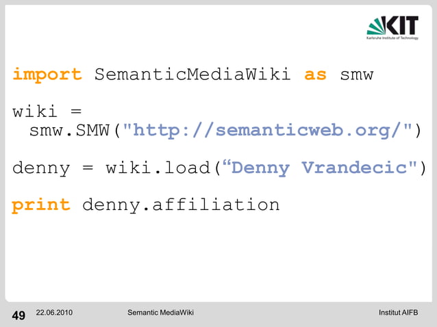 Tutorial semantic wikis and applications | PPT