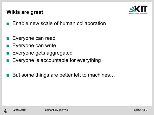 Tutorial semantic wikis and applications | PPTX | Internet for ...