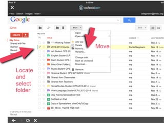 iPad & Google Drive App: Shared View Only Folders and Copying Files | PDF