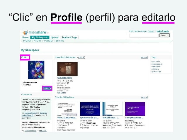 Tutorial sobre Slideshare | PPT