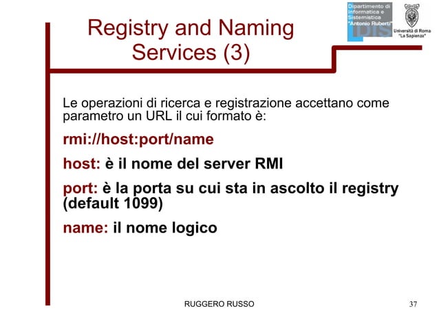 Tutorial su Java RMI | PPT | Free Download
