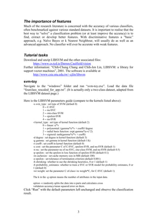 Tutorial - Support vector machines | PDF