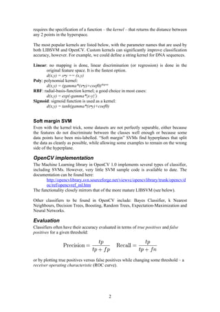 Tutorial - Support vector machines | DOC