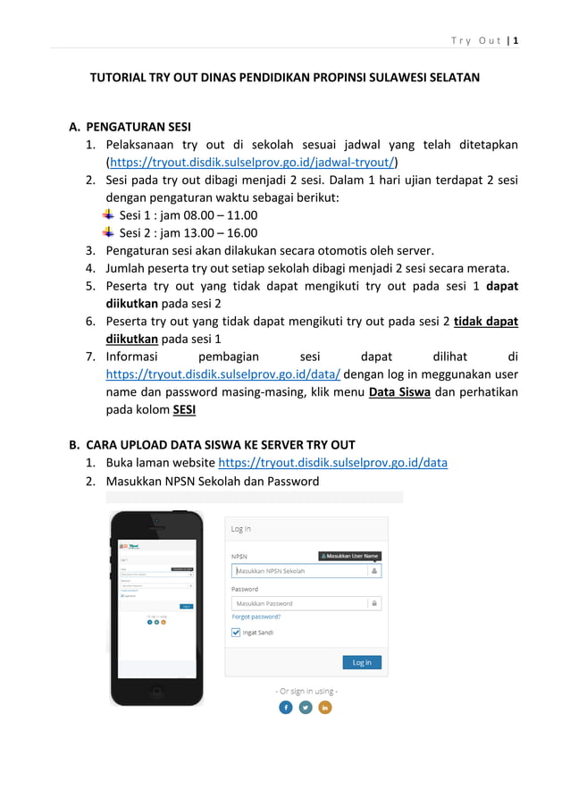 Tutorial try-out-disdik-propinsi | PDF