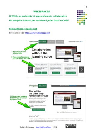 Tutorial wiki bevilacqua | PDF