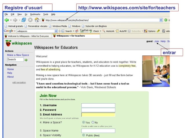 Tutorial Wikispaces | PPT