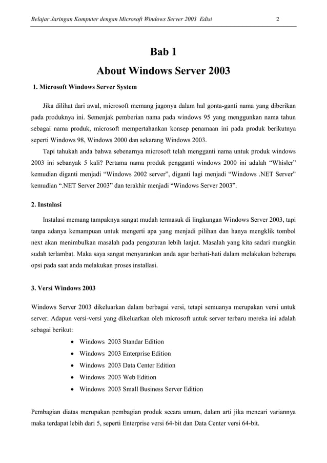 Tutorial windows-server-2003 | PDF