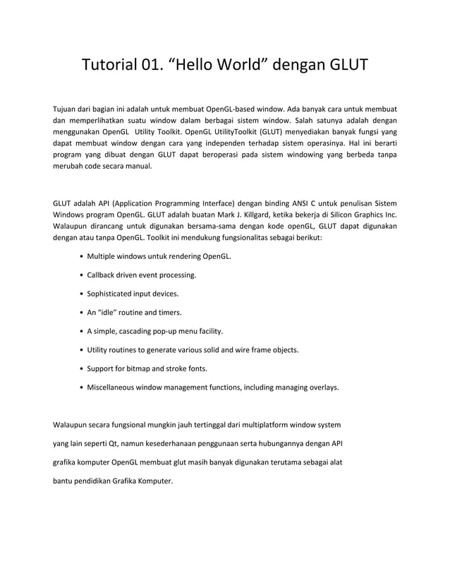 Open GL Tutorial01 | PDF