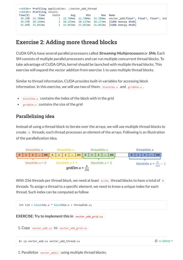 CUDA Tutorial 02 : CUDA in Actions : Notes | PDF