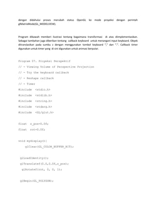 Open GL Tutorial04 | PDF