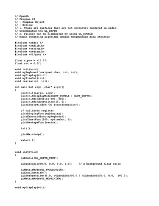 Open GL Tutorial05 | PDF