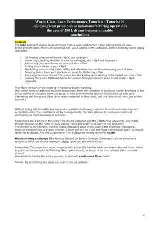 Tutorial06: Deploying lean principles in non-manufacturing operations ...