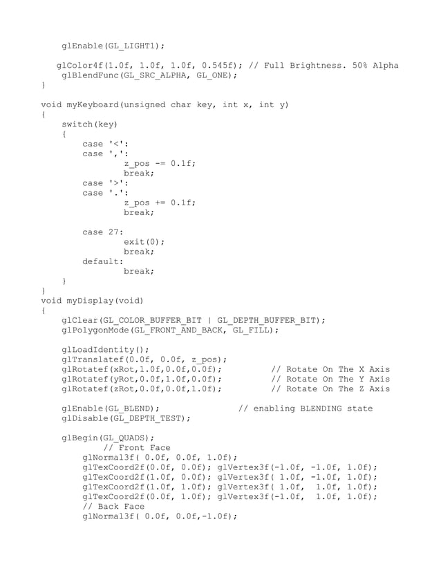Open GL Tutorial07 | PDF