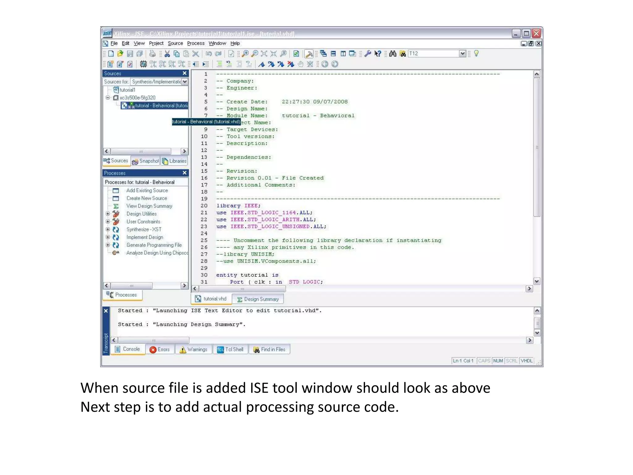 Xilinx ISE introduction Tutorial #1 | PPTX