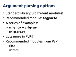 How to write a well-behaved Python command line application | PDF | Operating Systems | Computer ...