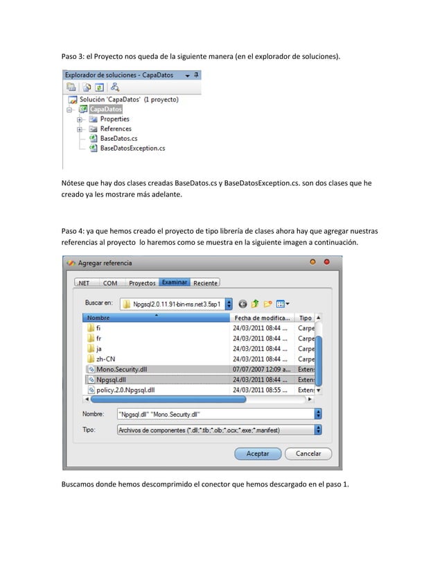 CONECTAR C# CON POSTGRESQL USANDO NPGSQL 2.0.11