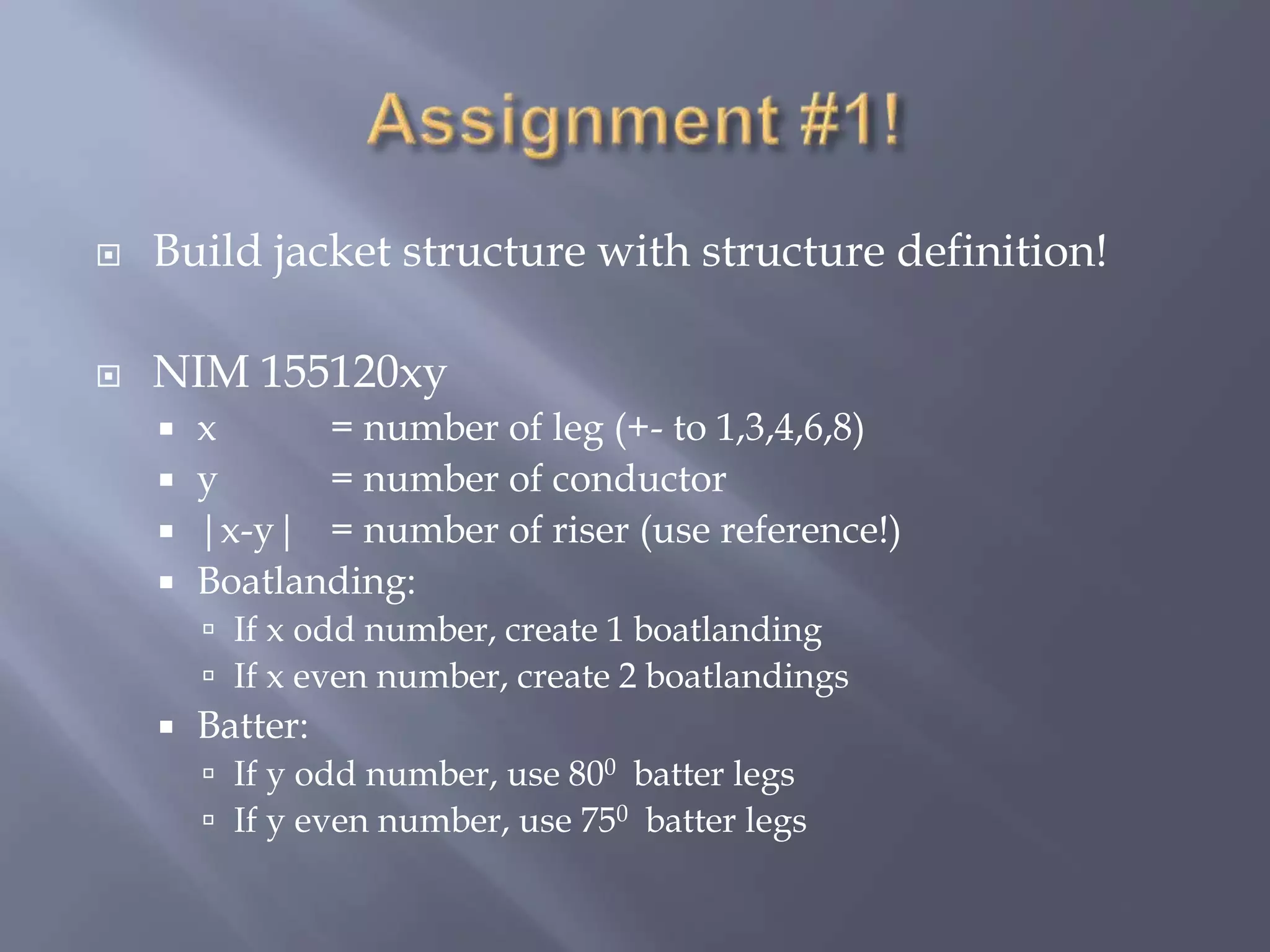 Tutorial #1 - SACS Basic | PPTX