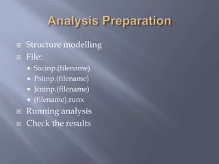 Tutorial #1 - SACS Basic | PPTX