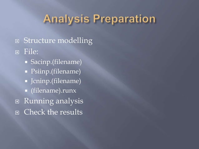Tutorial #1 - SACS Basic | PPTX | Technology & Computing