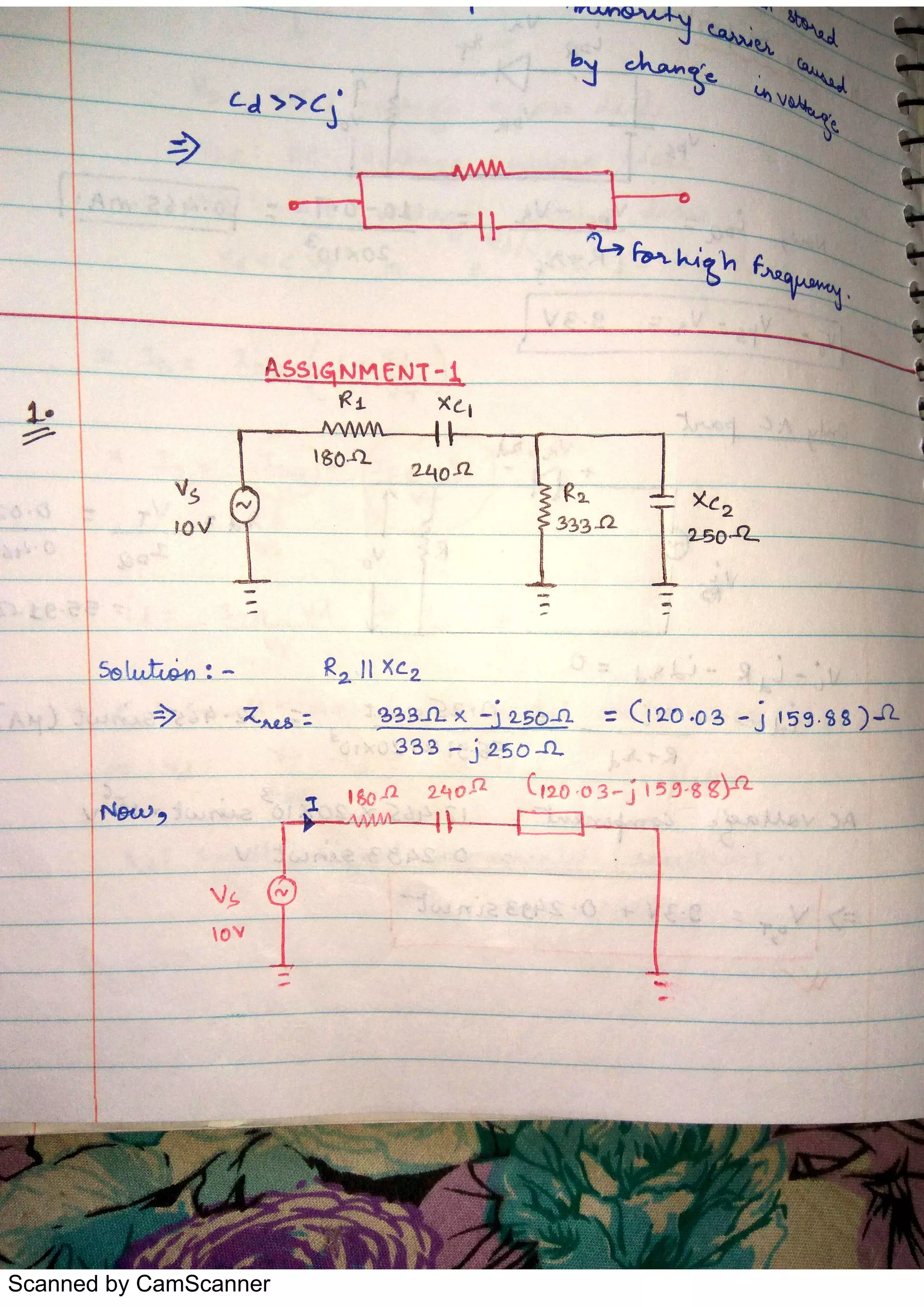 Basic Electronics Tutorial 1 Solution | PDF