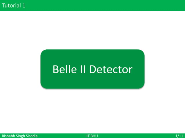 Belle II Detector | PPTX
