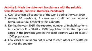 Tutorial 1.pptx case definition in outbreak investigation | PPTX