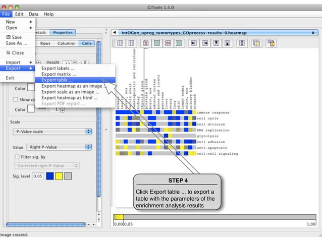 Tutorial 1.6 - Export heatmap image and table results | PDF | Science