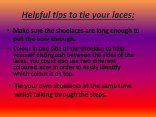 How to lace your shoes (ppt) | PPTX