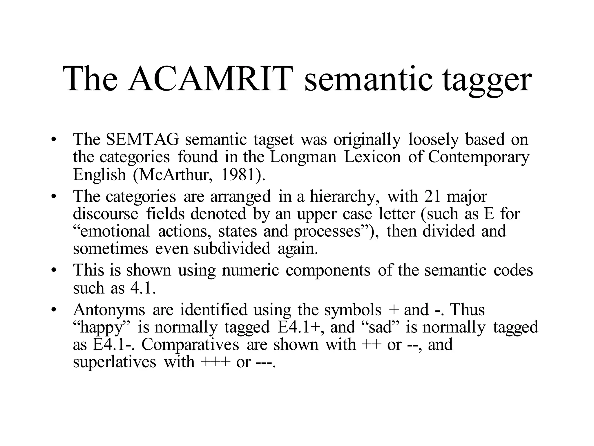 Introduction to Computational Linguistics | PPT