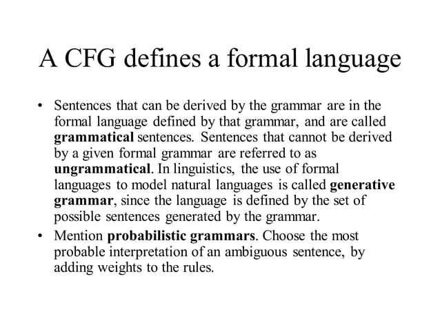 Introduction to Computational Linguistics | PPT